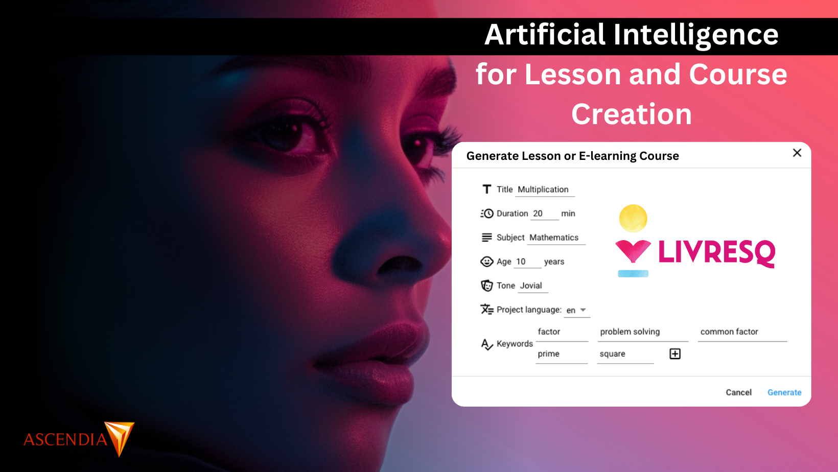 Ascendia announces the launch of LIVRESQ's artificial intelligence ...